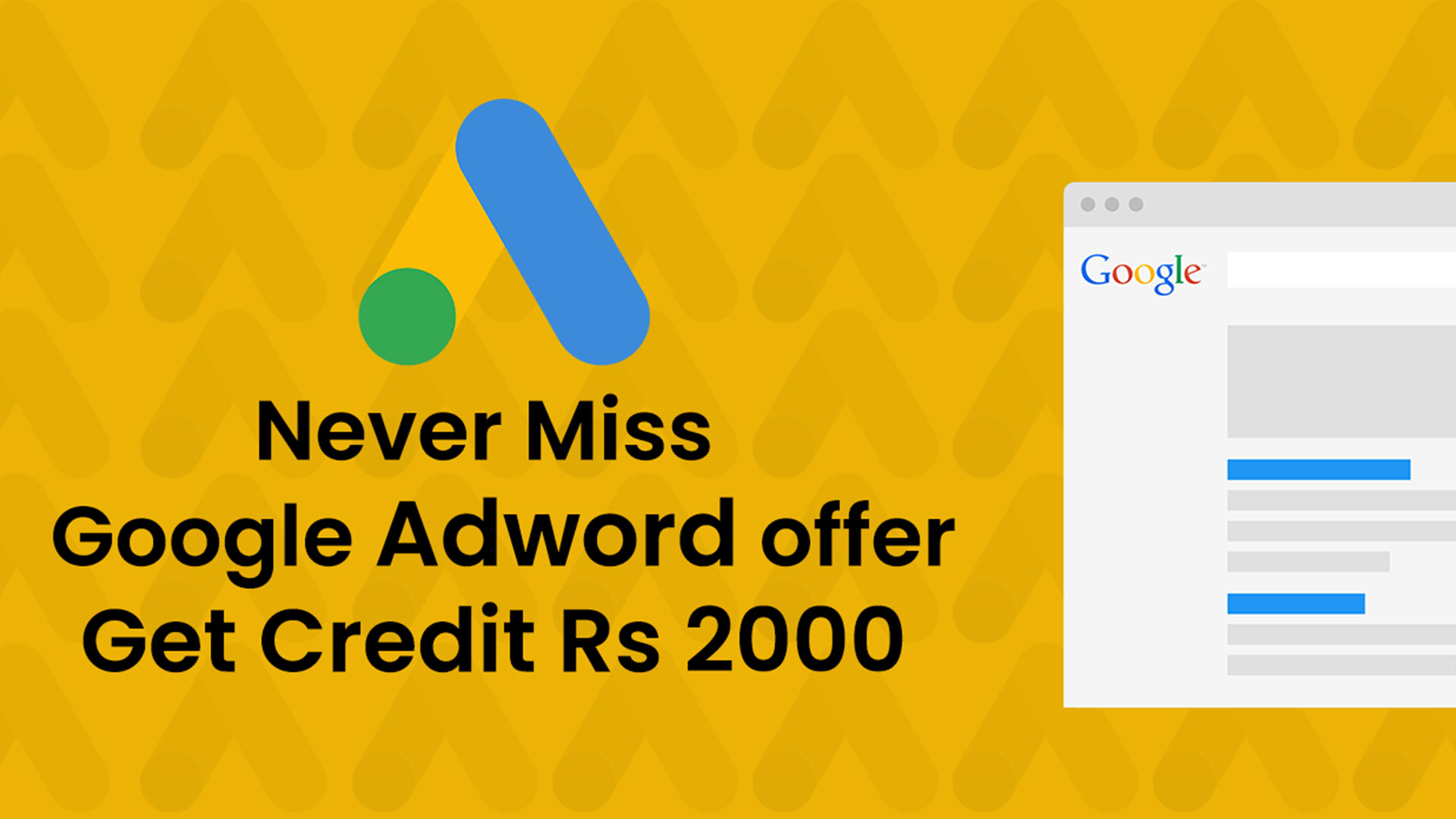 Get Google AdWords Coupons Rs 2000 | Creative Room Inc.